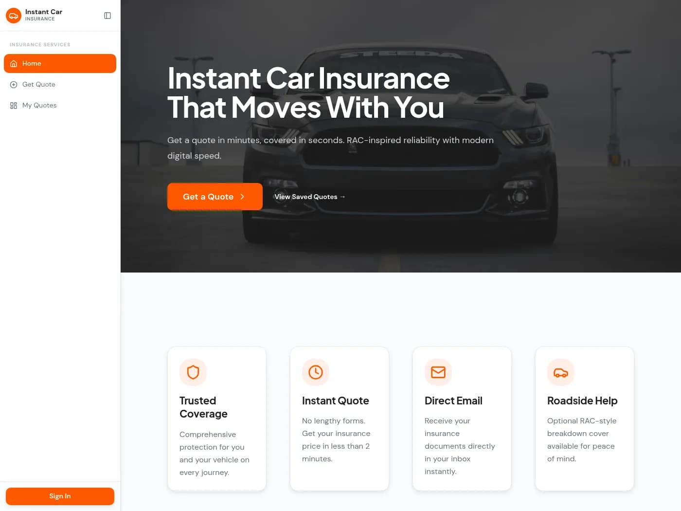 Instant Car Insurance Site