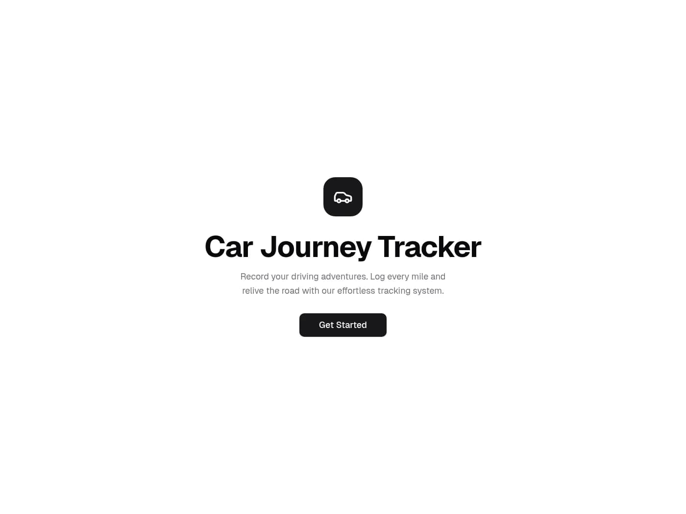 Car Journey Tracker