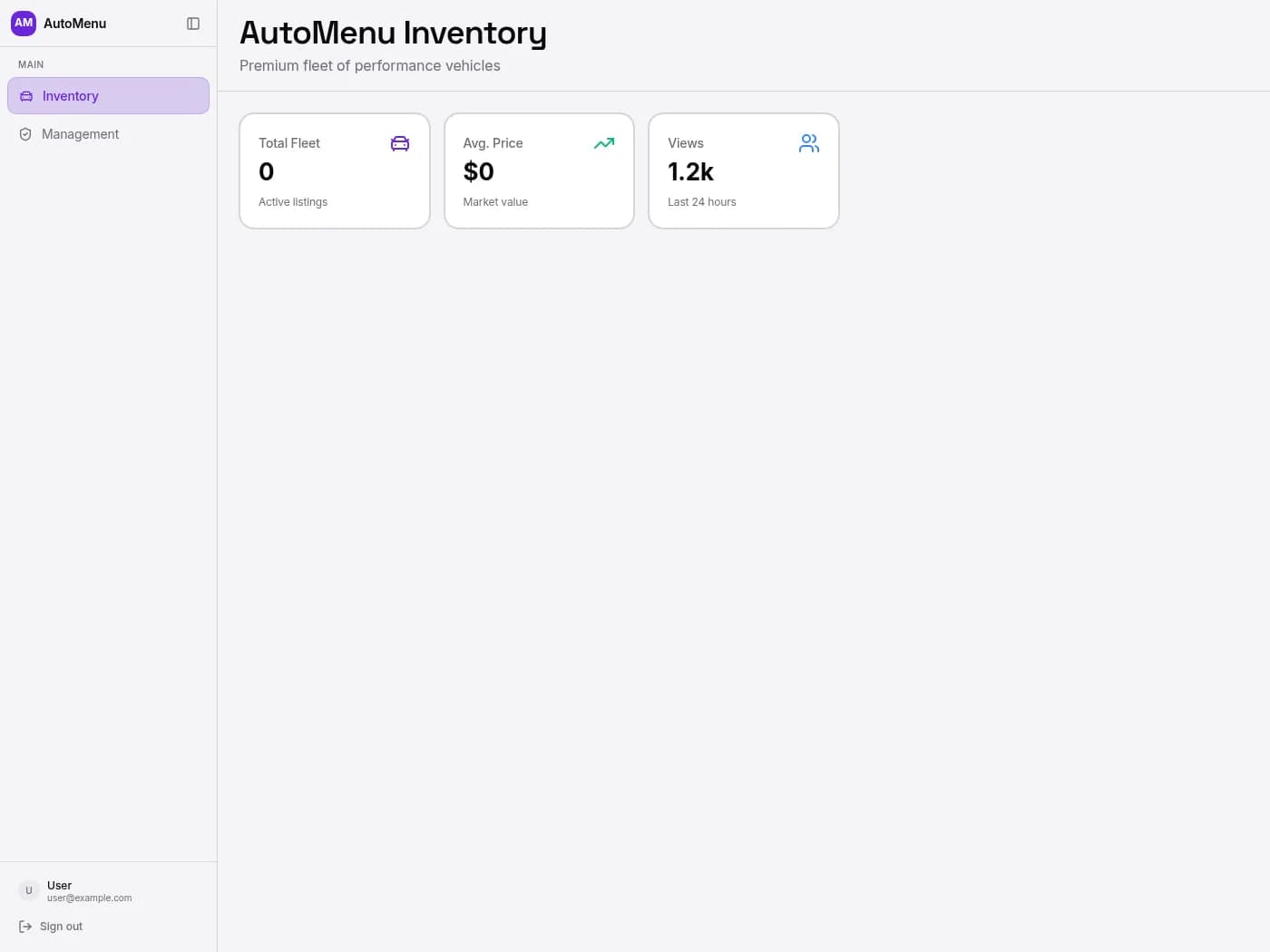 AutoMenu Display