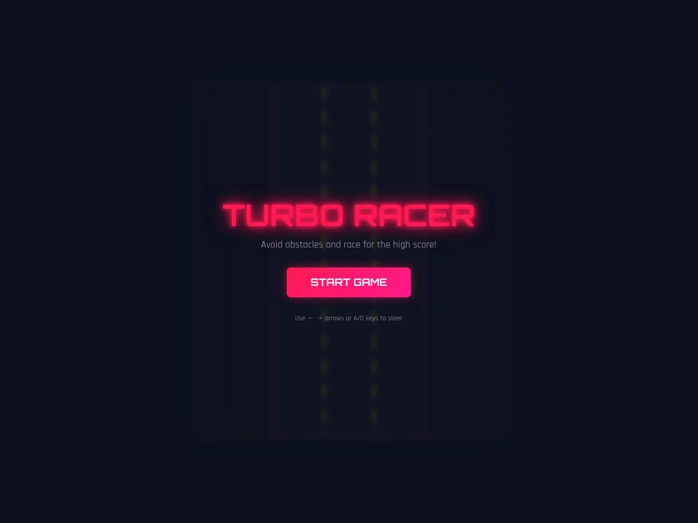 Turbo Racer Game