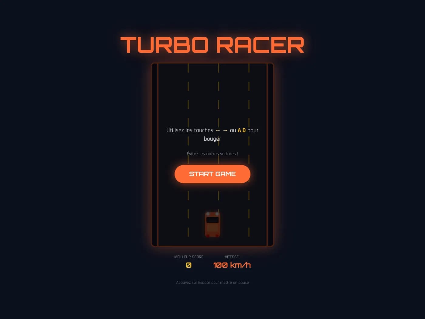 Turbo Racer Game