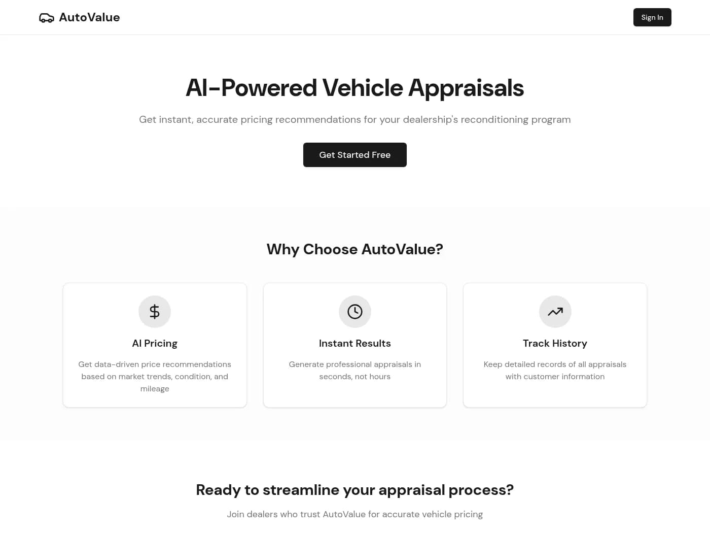 AutoValue Dealer App