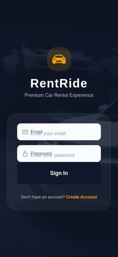RentRide Admin App