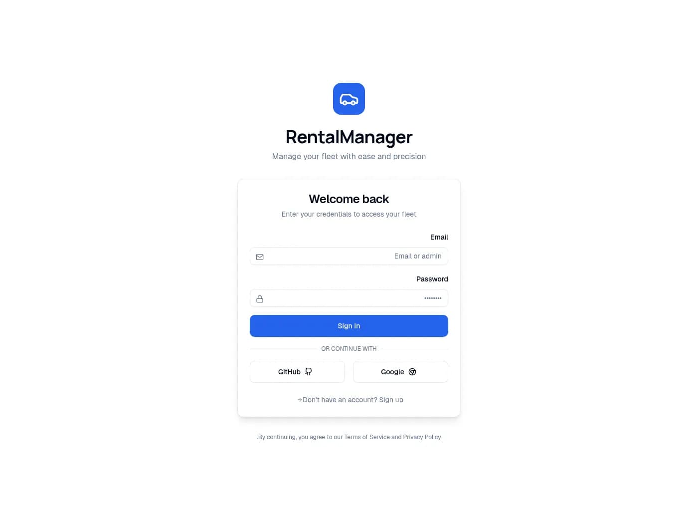 Car Rental Manager