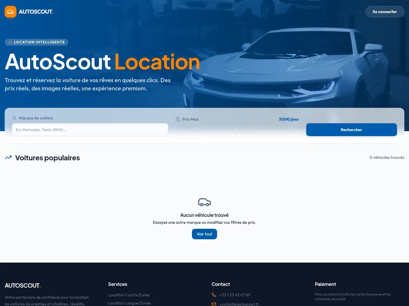 AutoScout Location Car Web