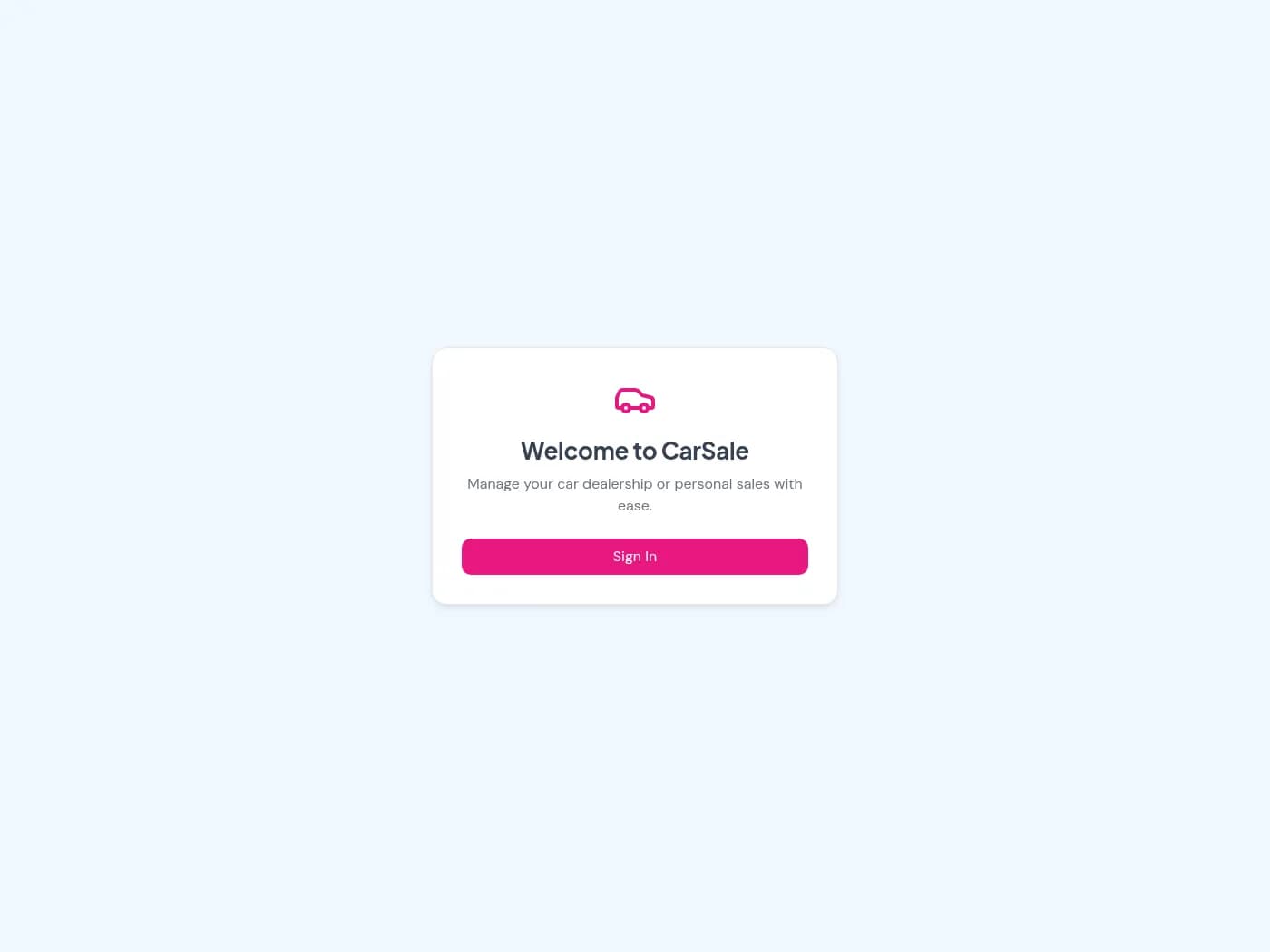CarSale Dashboard