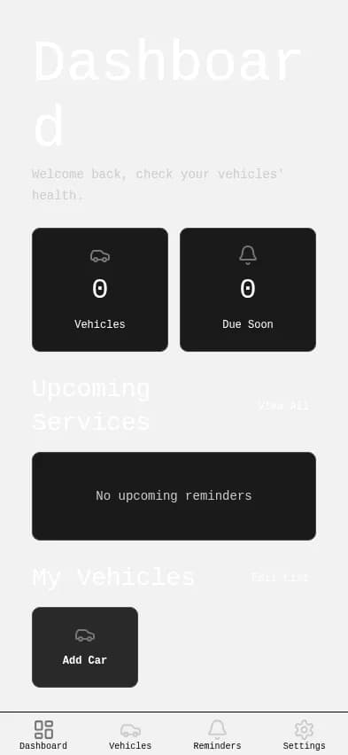 AutoCare Tracker