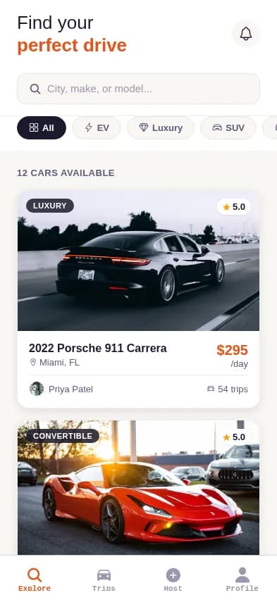 Turo Style Car Share