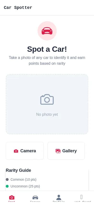 Car Spotter Game