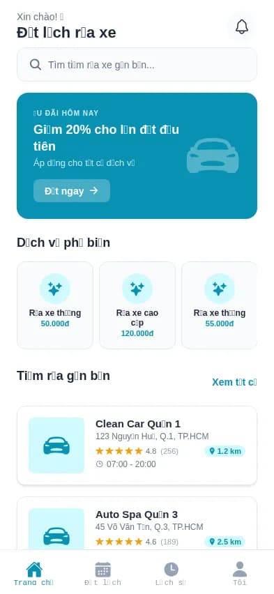 Car Wash Scheduler