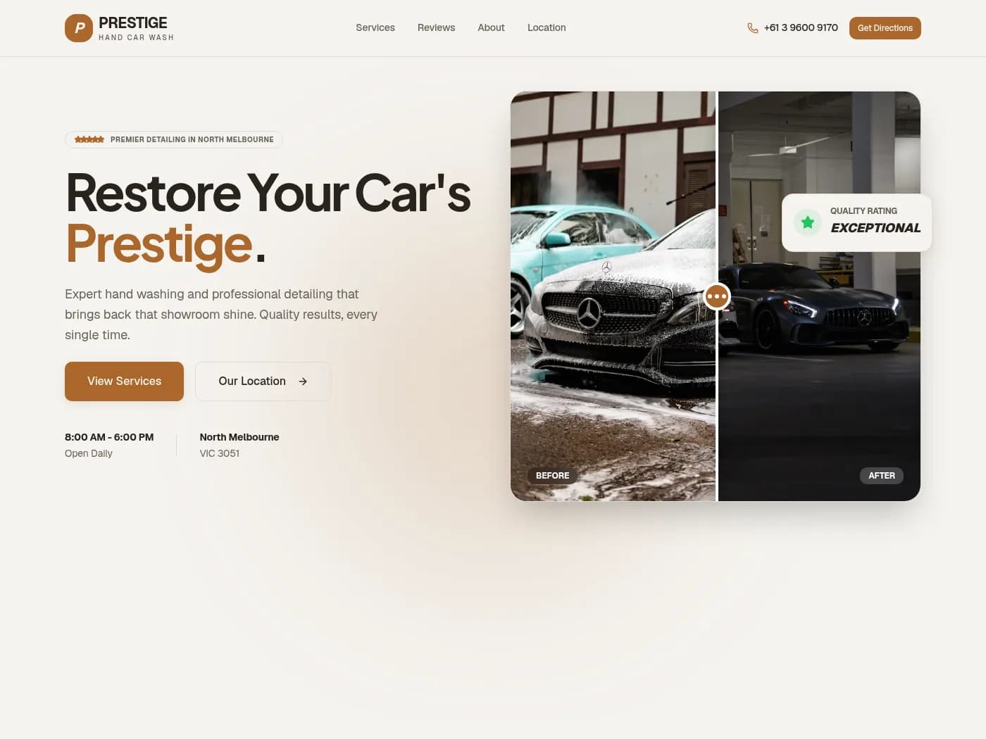 Prestige Car Wash Site