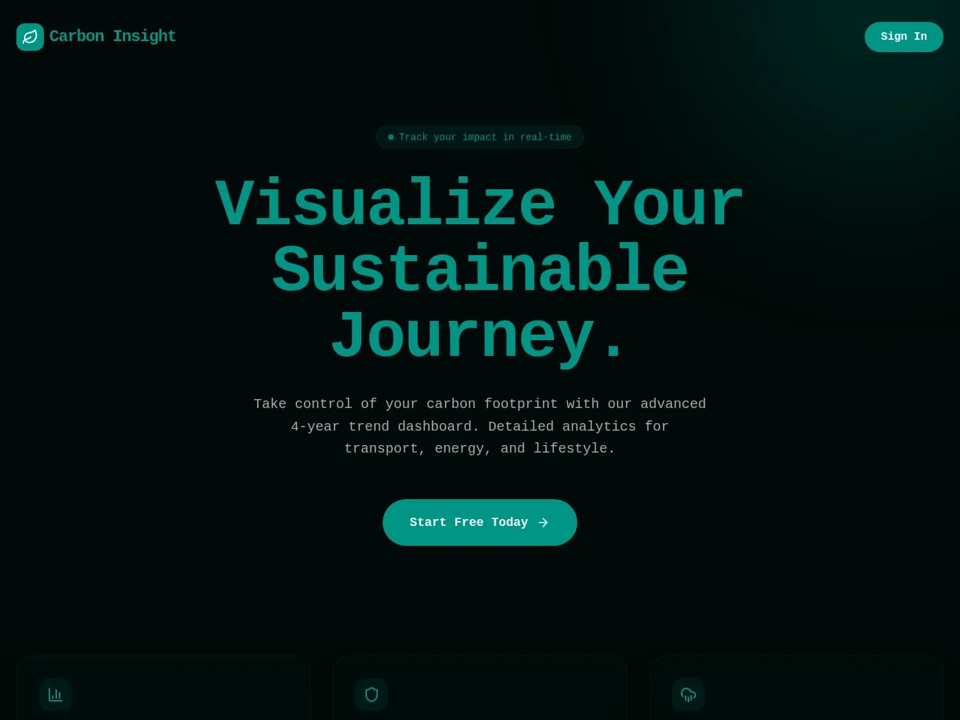 Carbon Insight Dashboard