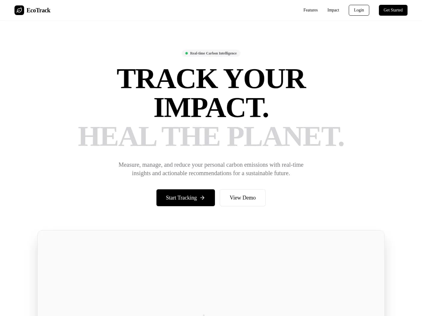 EcoFootprint Tracker