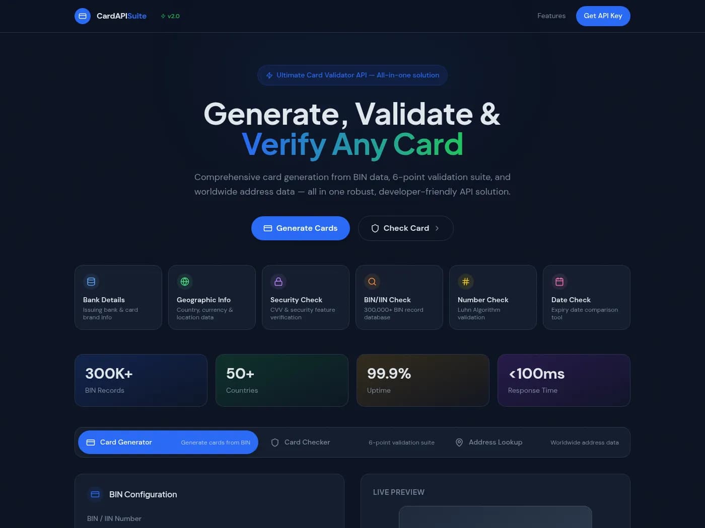 Ultimate Card Validator API