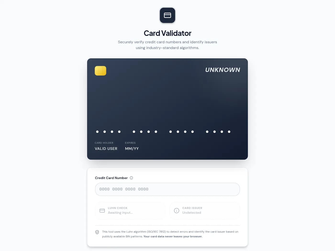 Credit Card Checker