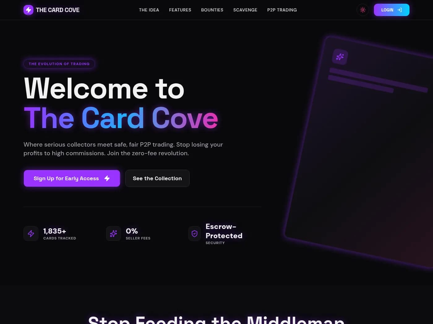 Card Cove Landing