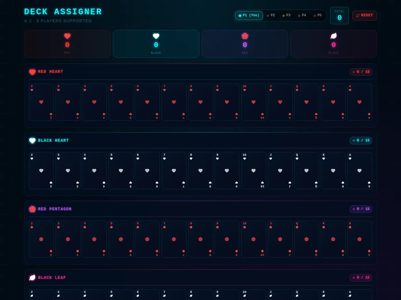 Card Deck Calculator