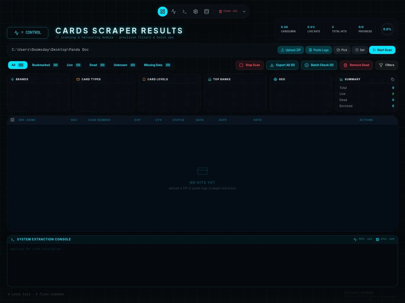 Stealer Log Card Extractor