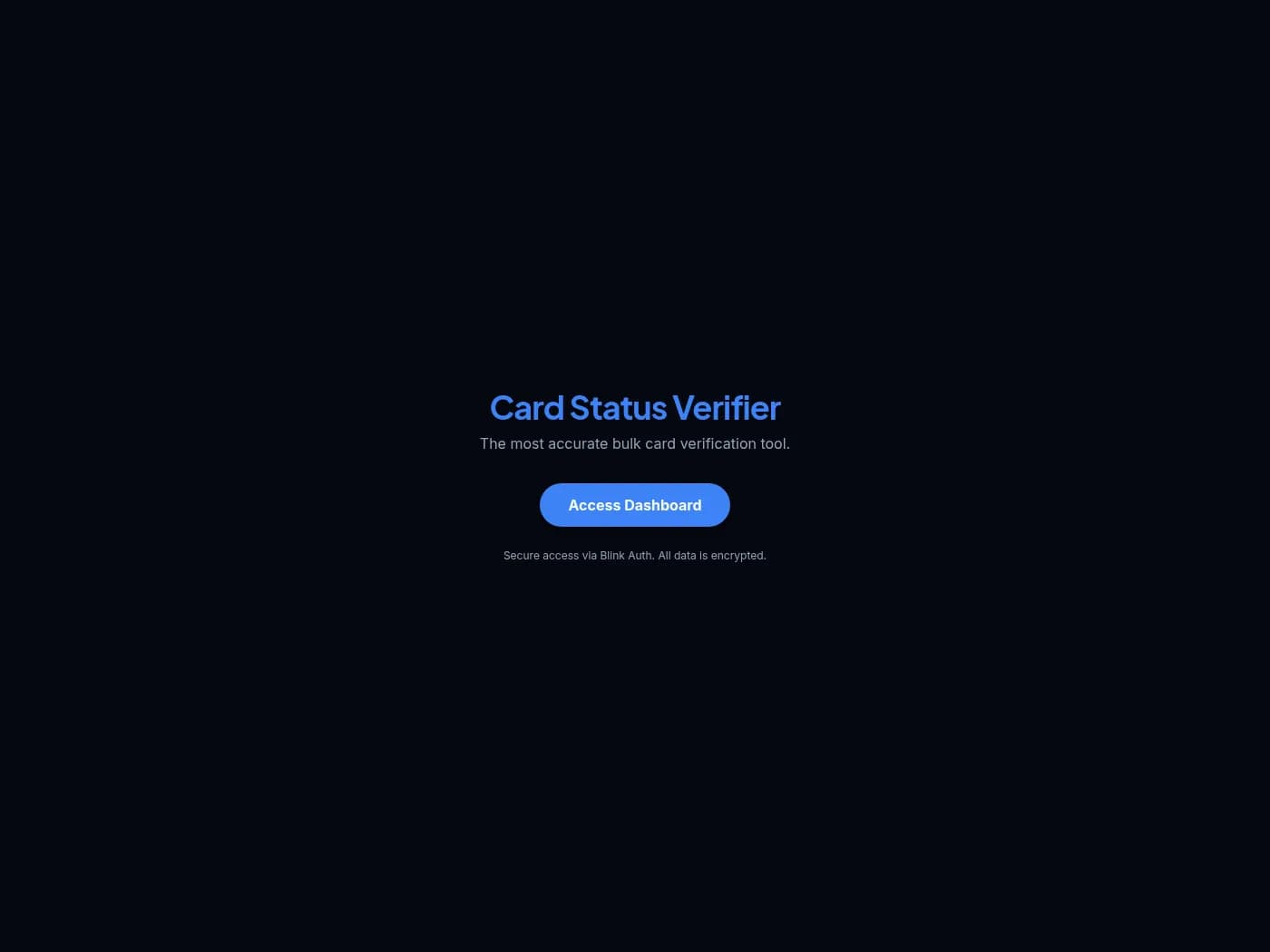 Card Status Verifier