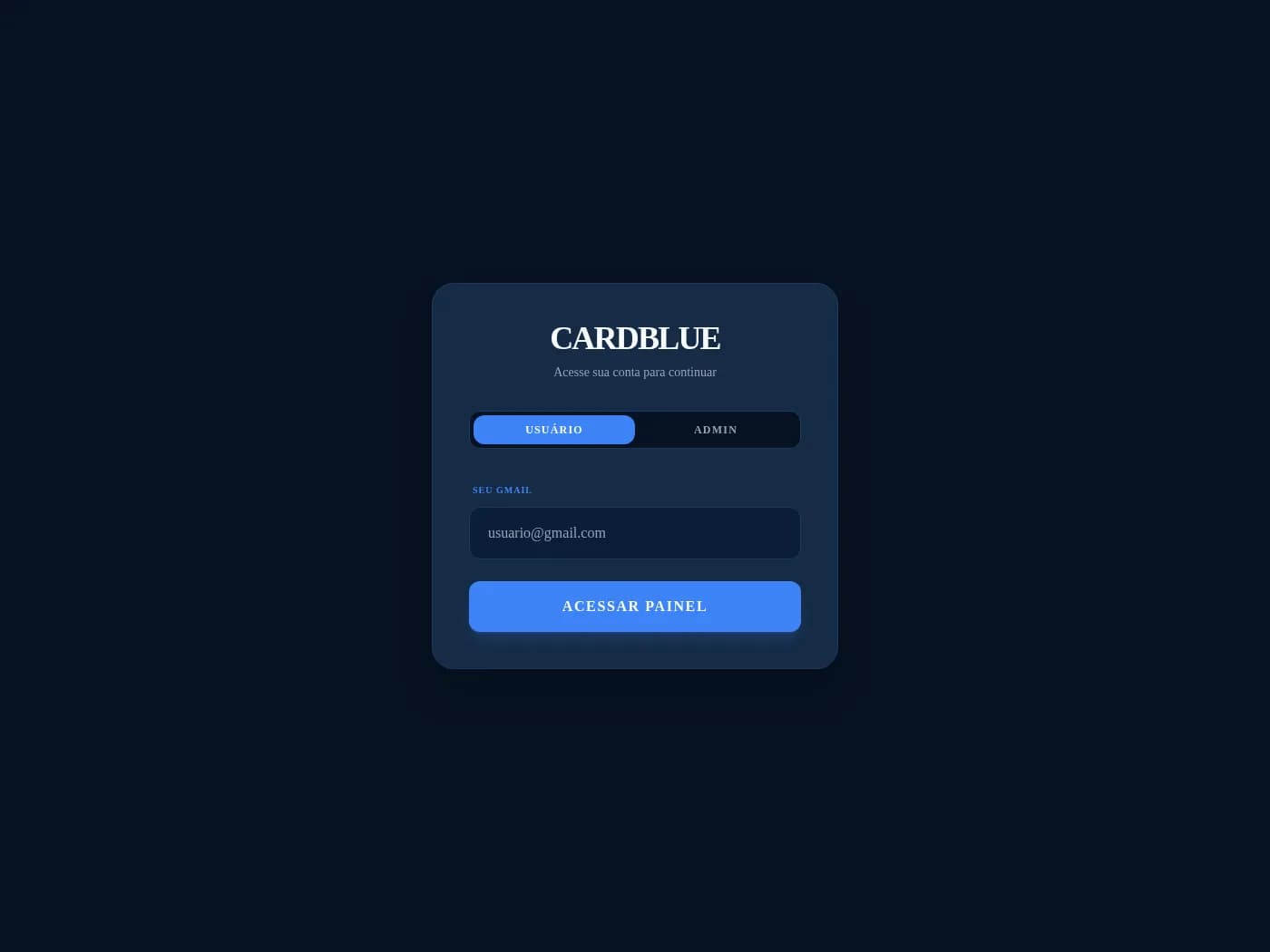 CardBlue Admin Portal