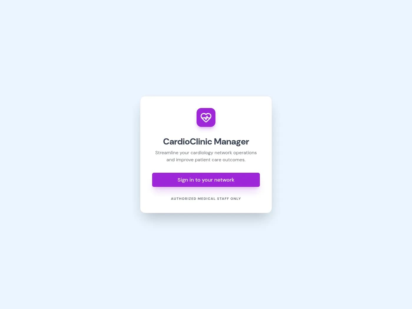 CardioClinic Manager