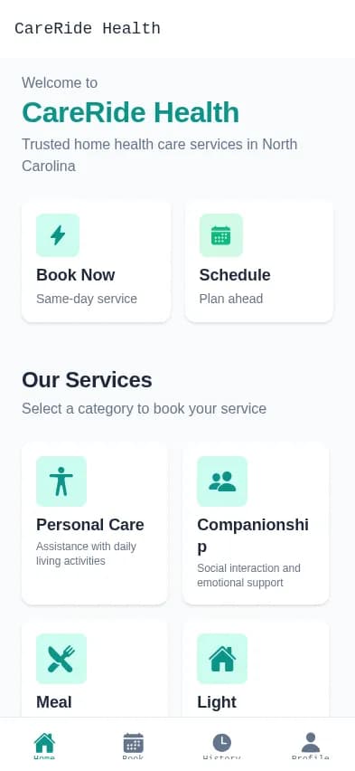 CareRide Health App