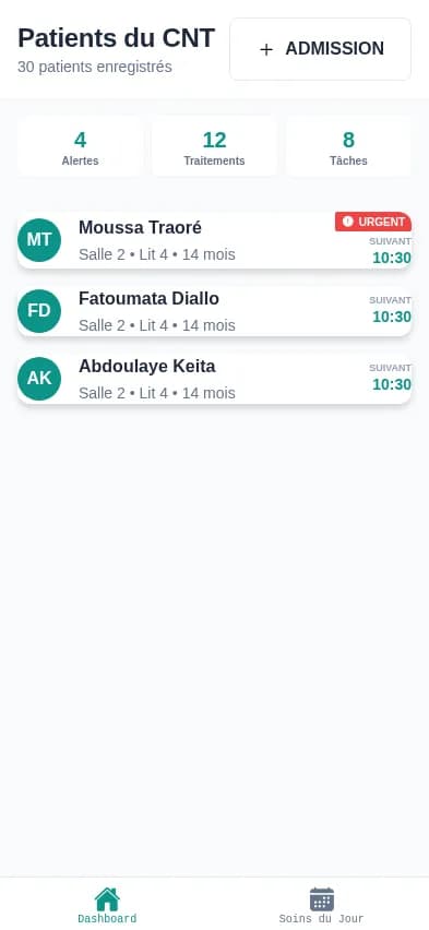 Care Session Mobile UI