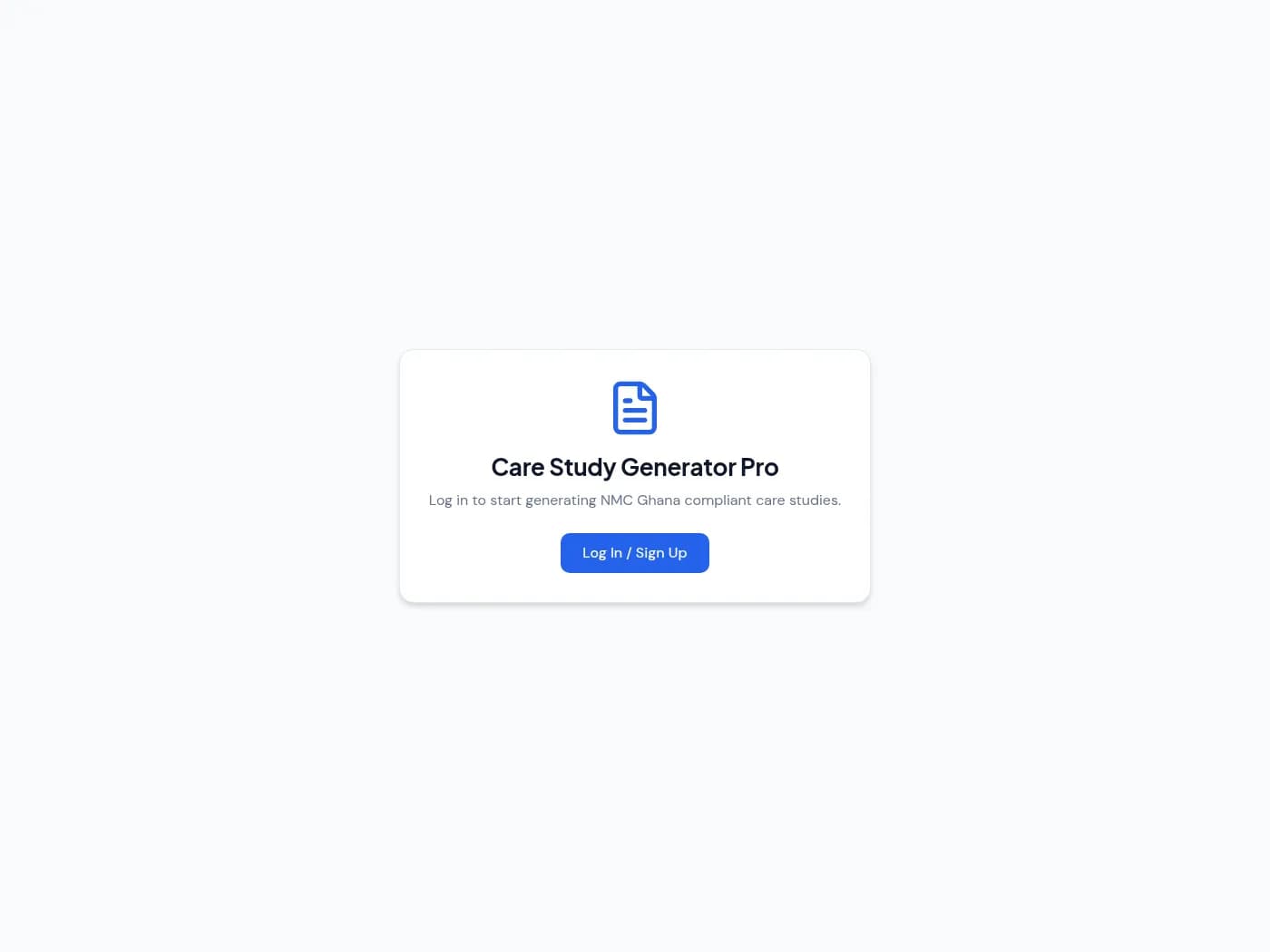 Care Study Generator Pro