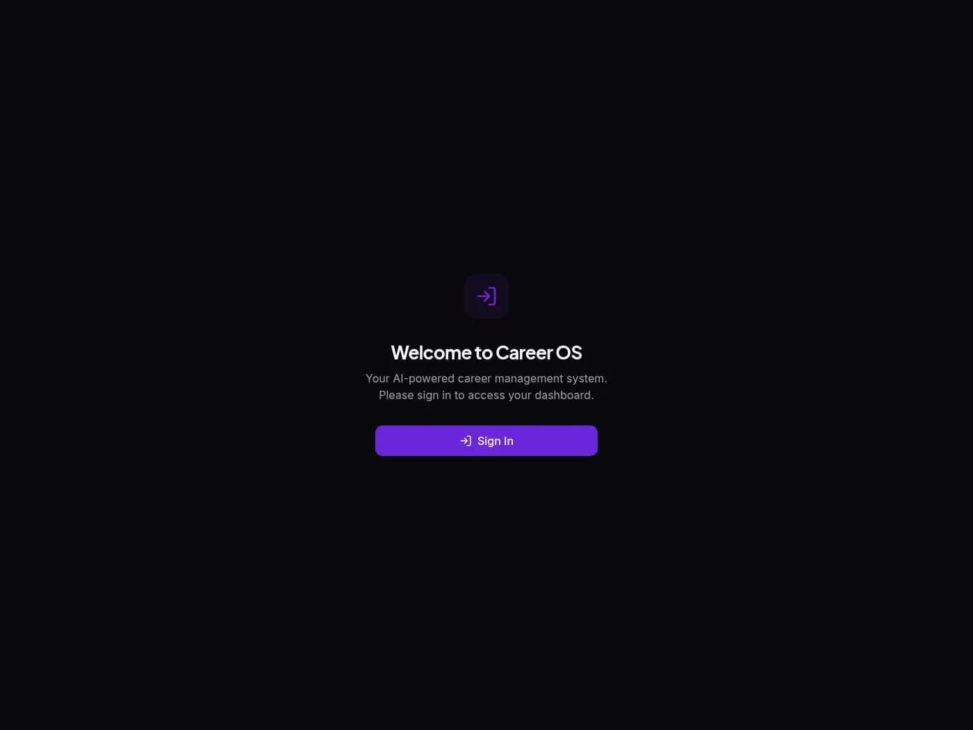Career OS Dashboard