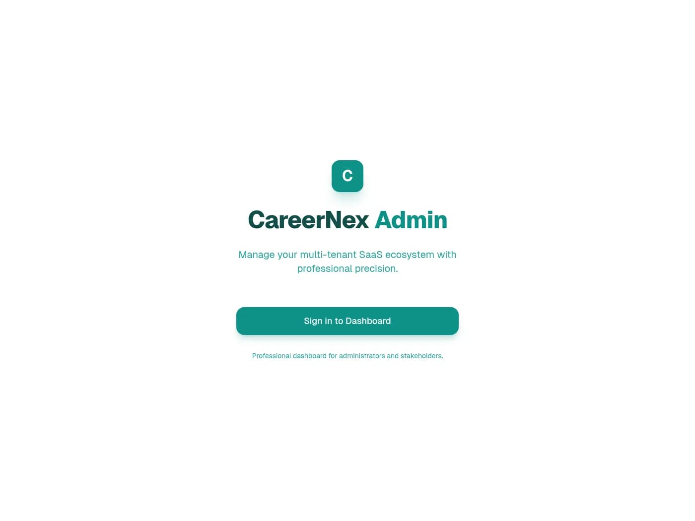 CareerNex Admin Dashboard