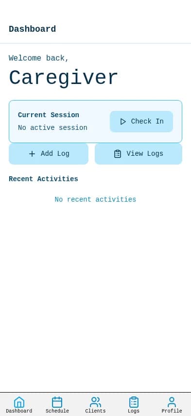 Caregiver Scheduler App