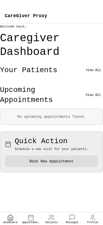CareGiver Proxy App