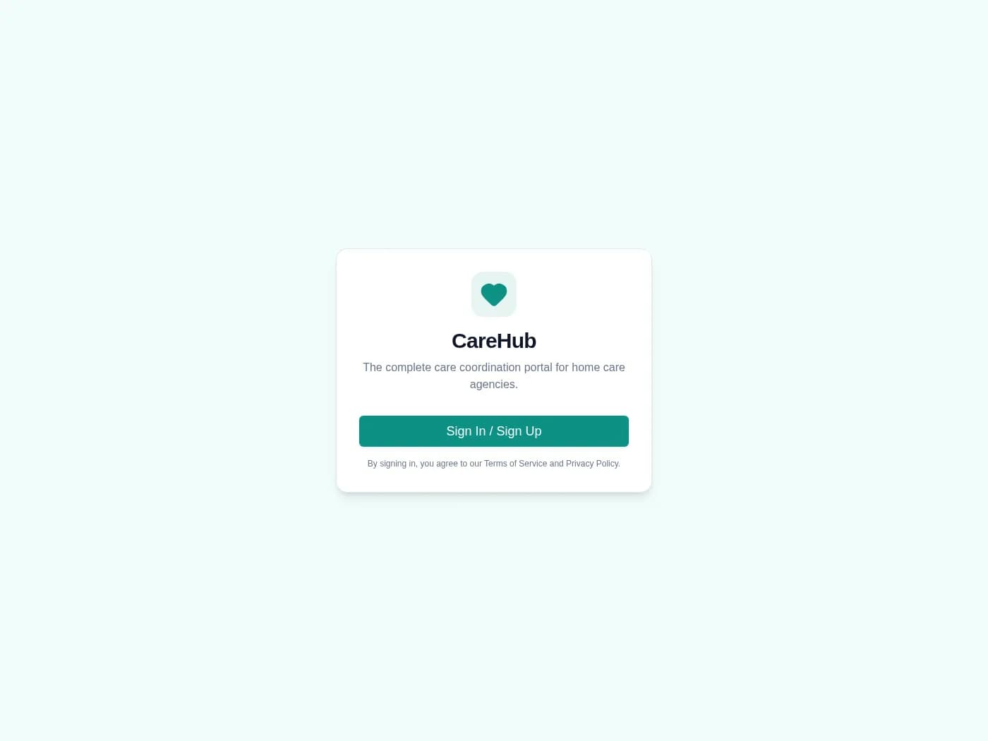 CareHub Web Portal