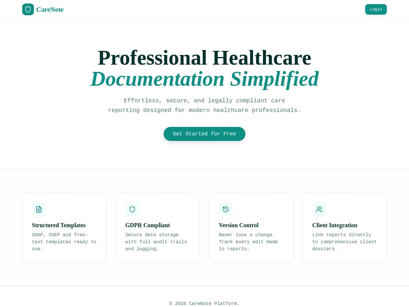 CareNote Platform