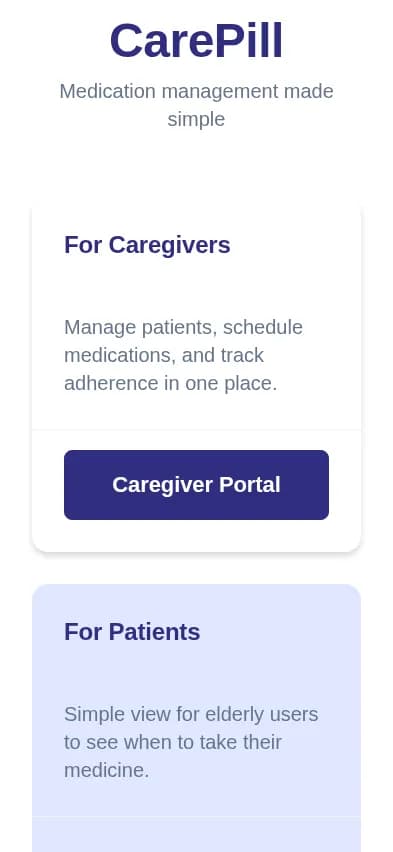 CarePill Medication Reminder