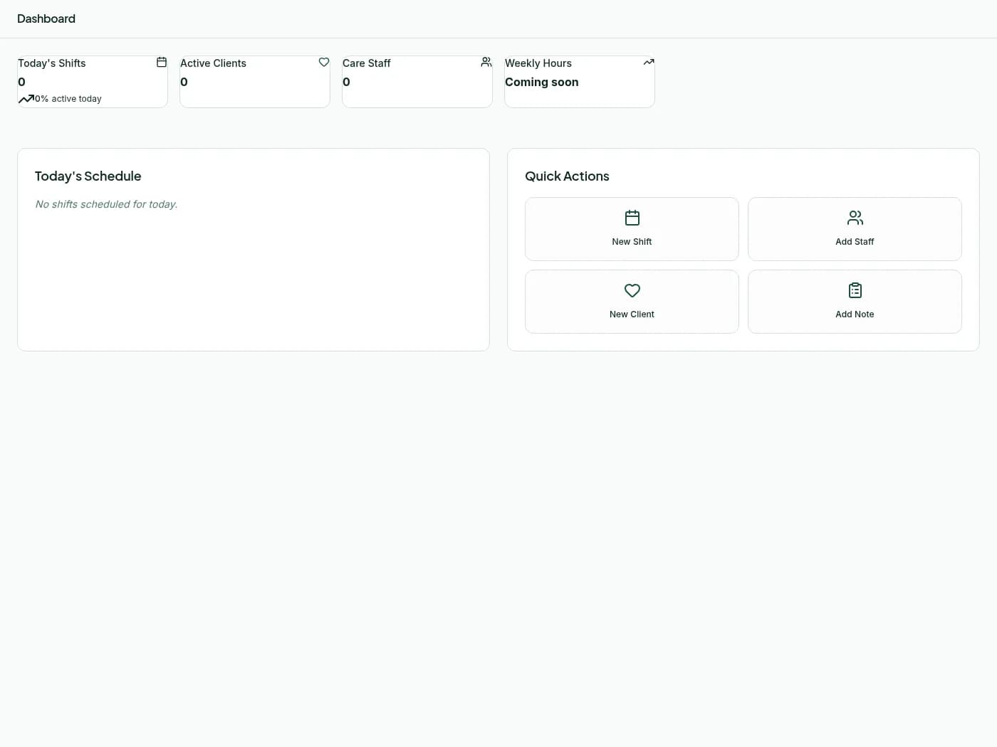 CareShift Manager