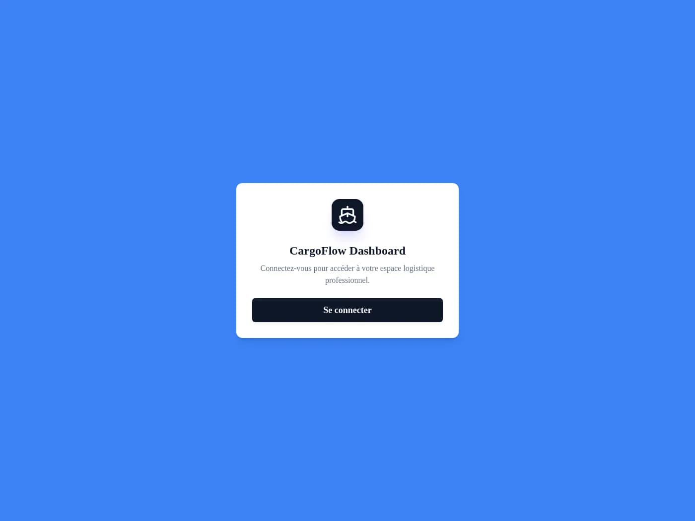 CargoFlow Dashboard