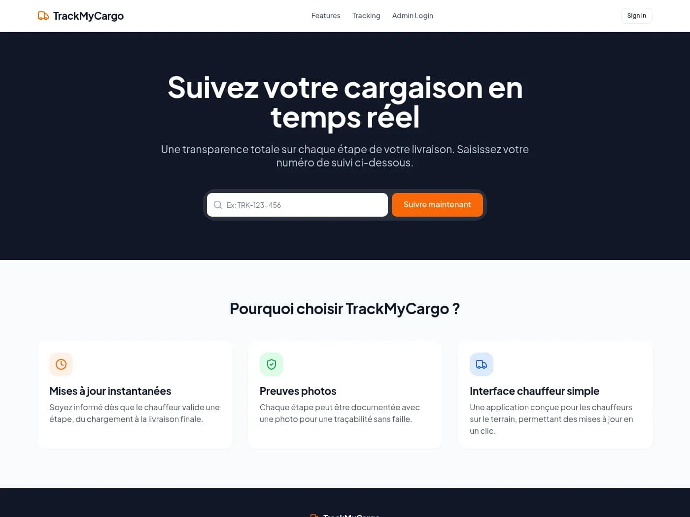 TrackMyCargo