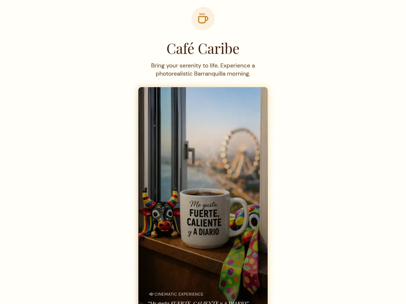 Café Caribe Animated Scene