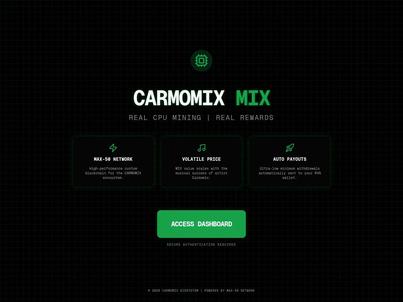 Carmomix Mining Platform