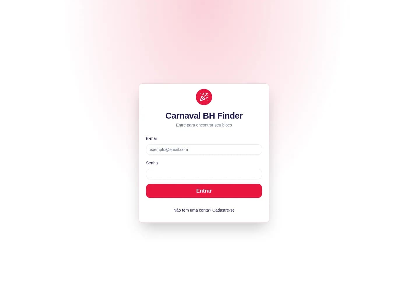 Carnaval BH Finder