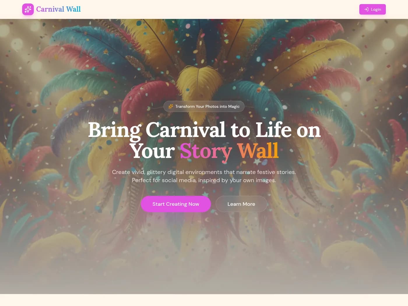 Carnival Story Wall