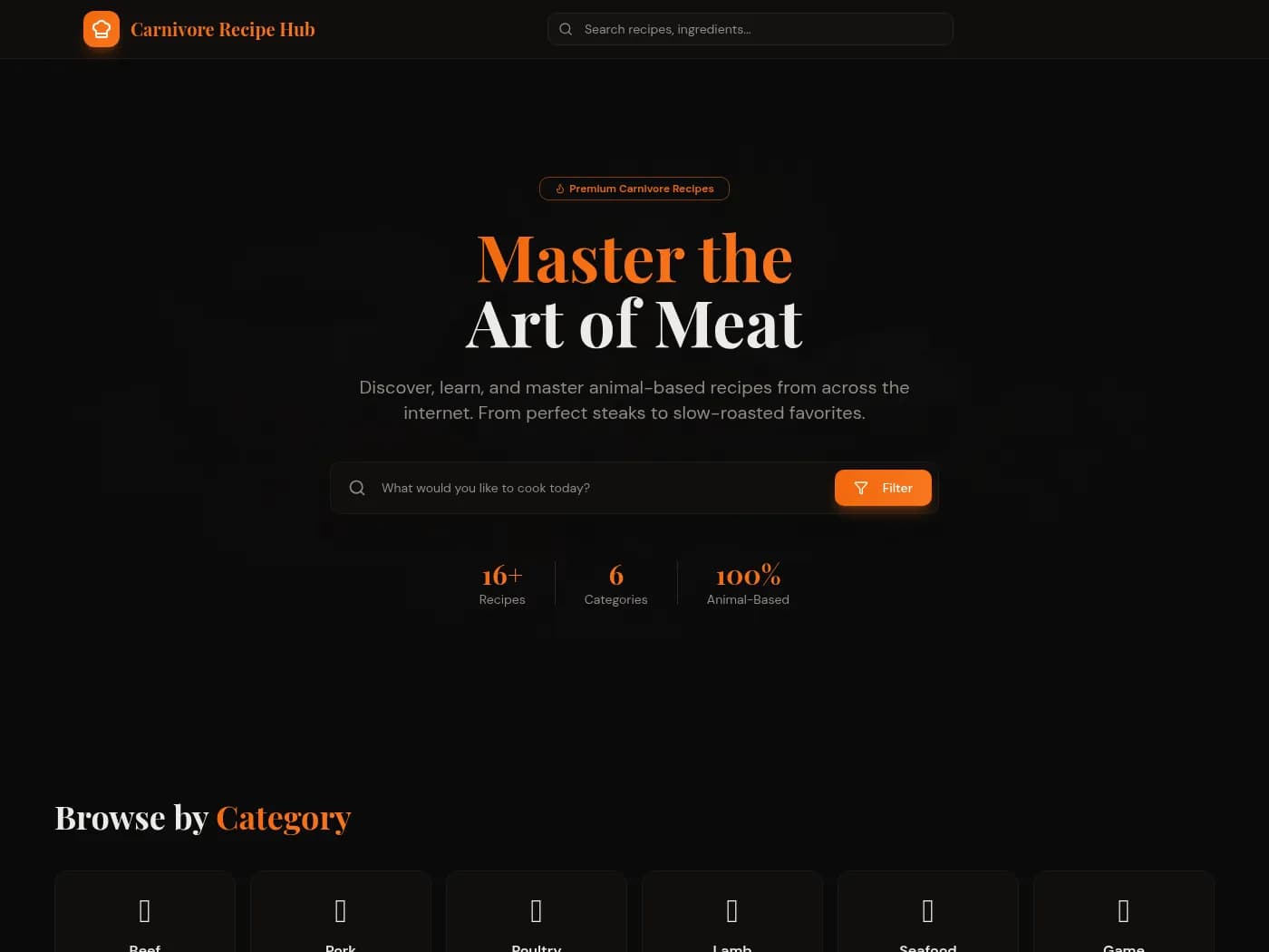 Carnivore Recipe Hub