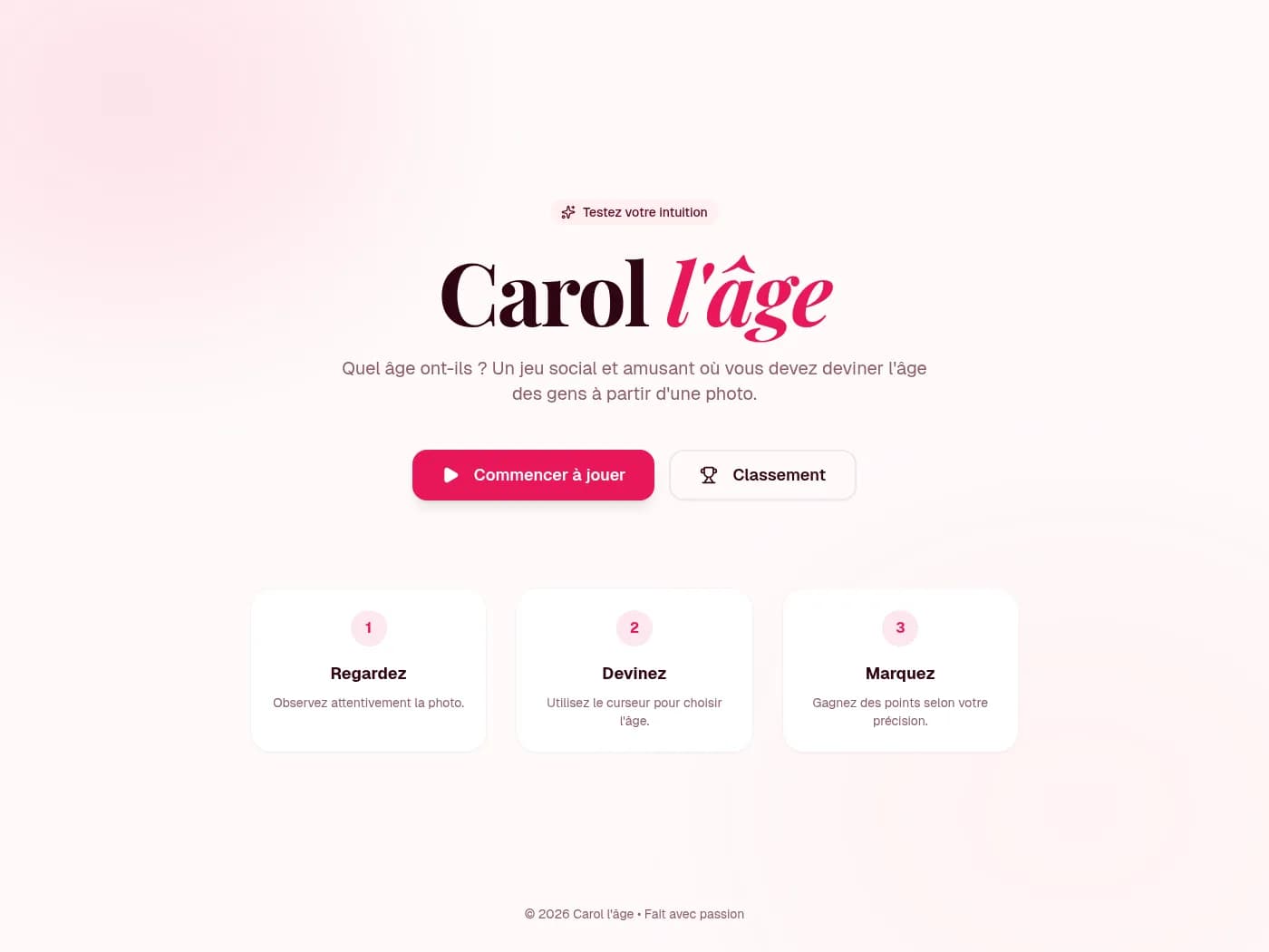 Carol Age Guessr