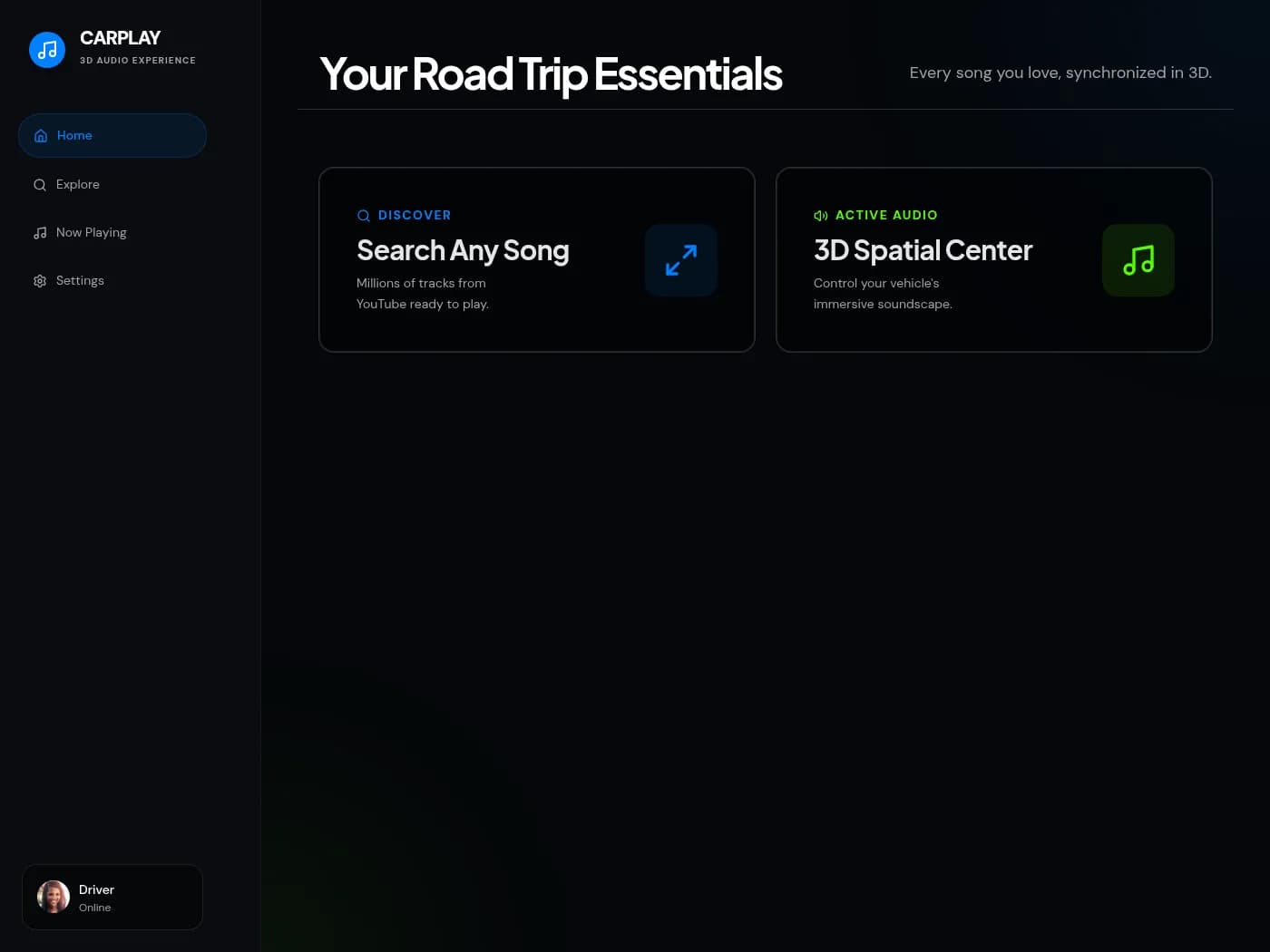 CarPlay 3D Audio Experience