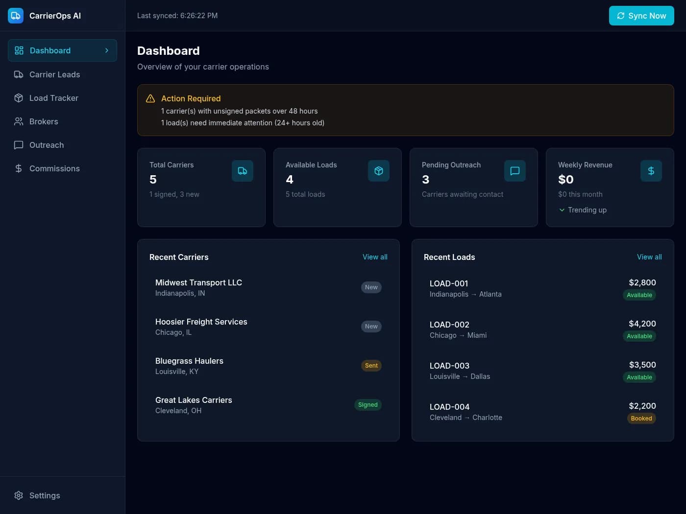 CarrierOps AI Assistant