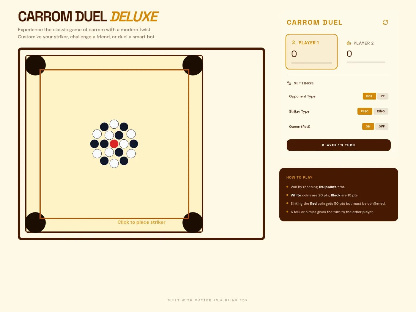 Carrom Duel Deluxe