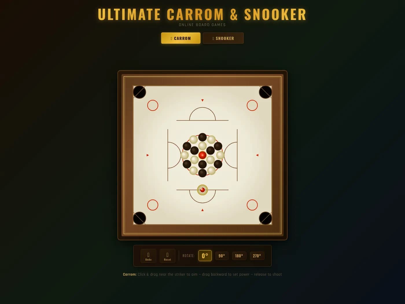 Ultimate Carrom & Snooker
