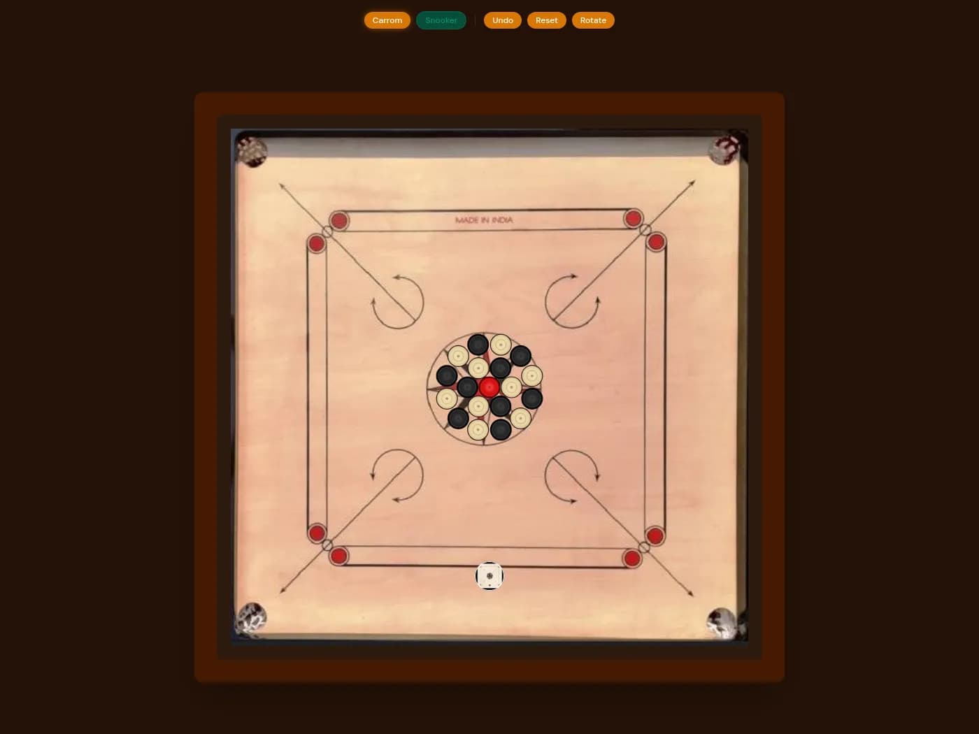 Carrom & Snooker Simulator