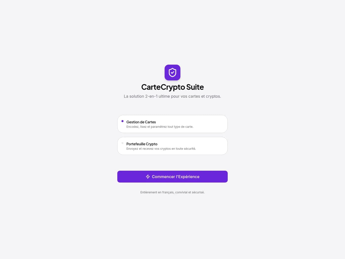 CarteCrypto Suite